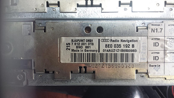 Help blaupunk gmbh Audi A4 B6 2003 - ecoustics.com