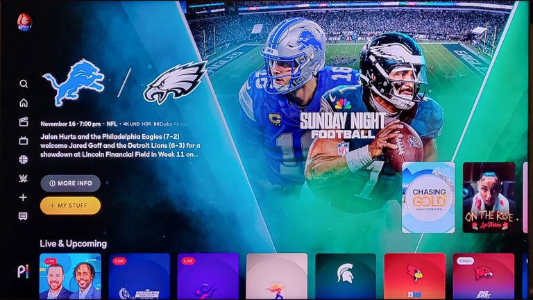 Peacock Promises NFL Sunday Night Football in Dolby Atmos Surround ...